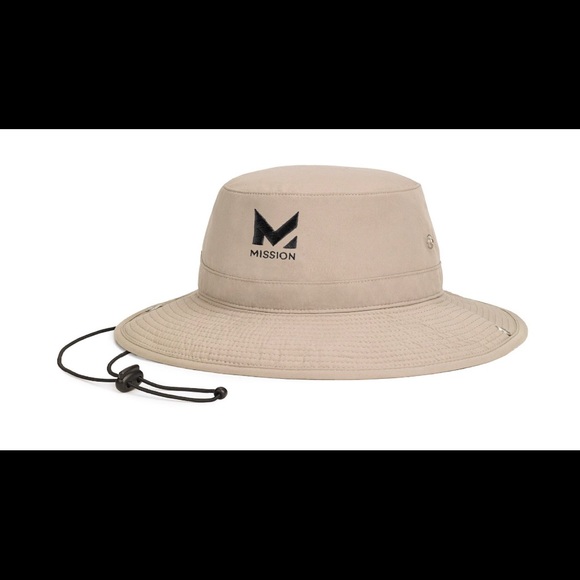 Mission | Accessories | Mission Cooling Bucket Hat Upf 5 3 Inch Beige ...